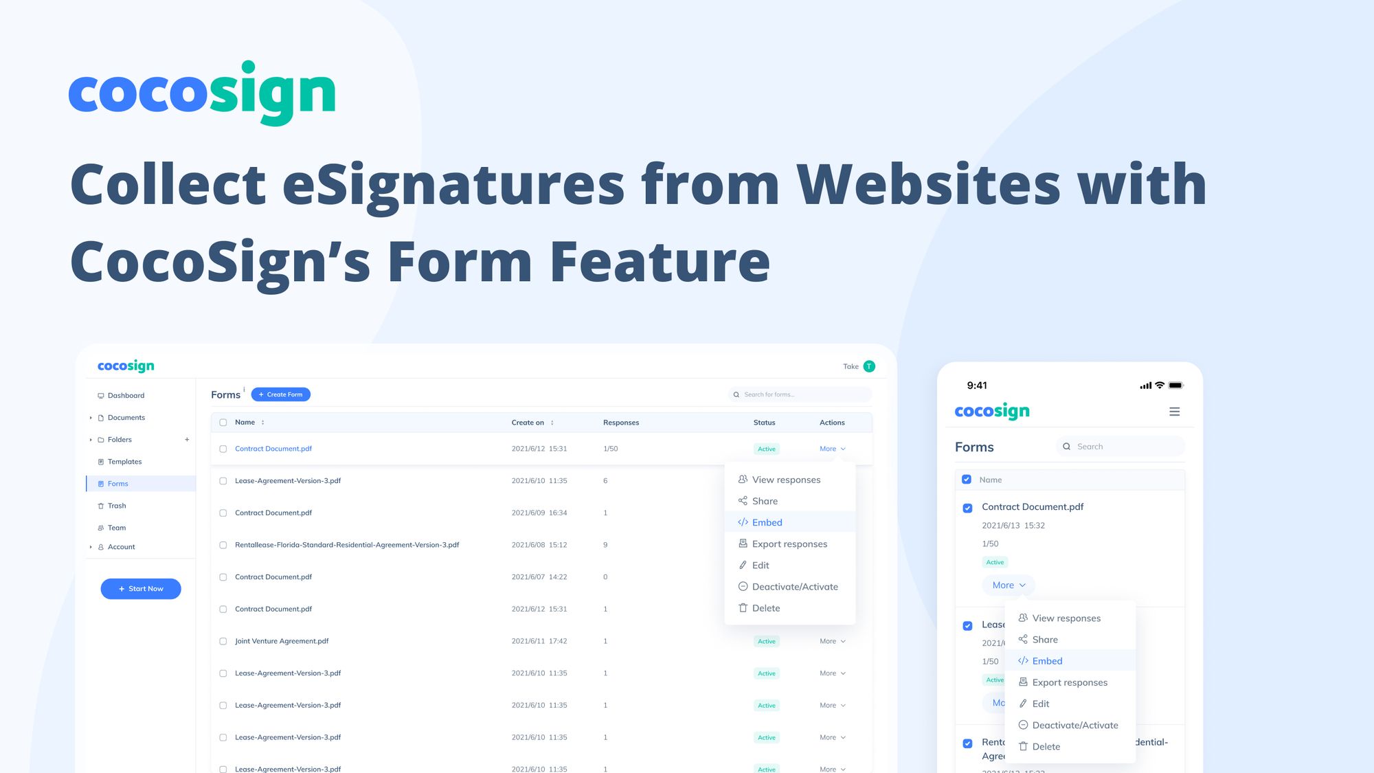 Create Self-Service Forms to Collect Data on Websites
