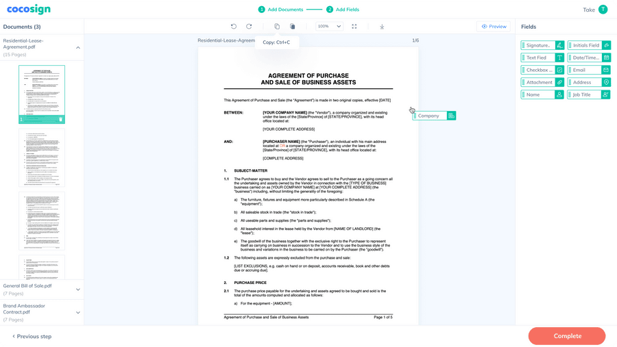 Click the field to append your signature by typing, drawing or ...