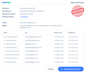 Manage the signing sequence