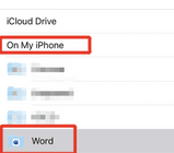 Open the Word app and locate the document. Open it to edit and sign.