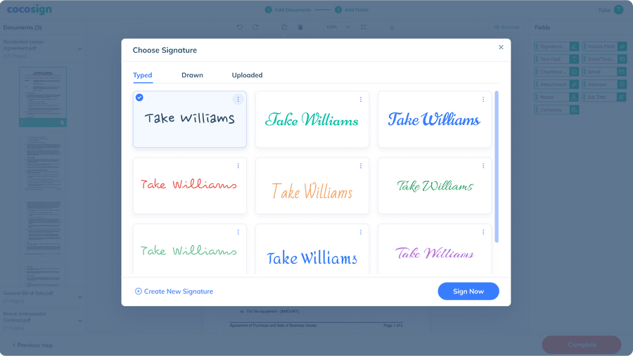Hit Complete and your PDF is signed successfully.