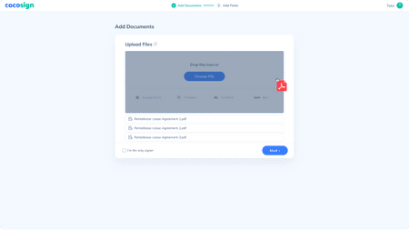 Drag and drop the field Signature to your PDF from the right toolbar.
