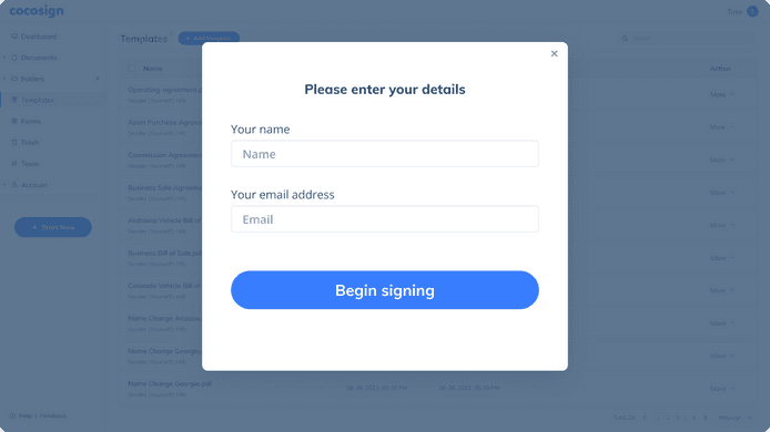 Document Signing Link