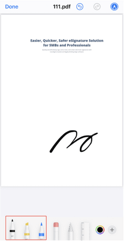 Once satisfied with the signature, save the PDF by clicking File > Save