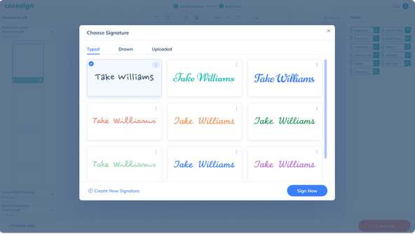 Option 1: Sign Yourself